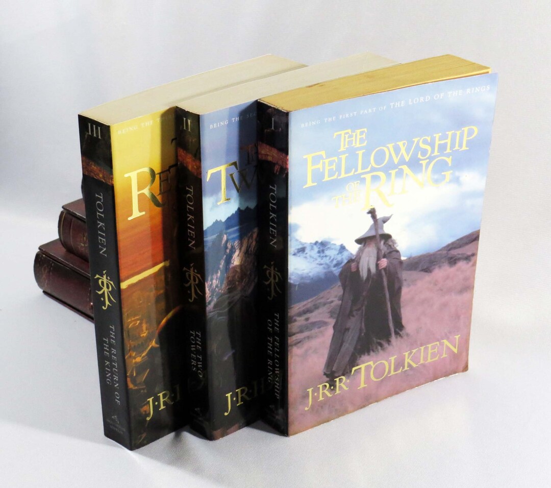 LORD of the RINGS Book Set by JRR Tolkien, Volumes 1-3 With Maps - Like ...