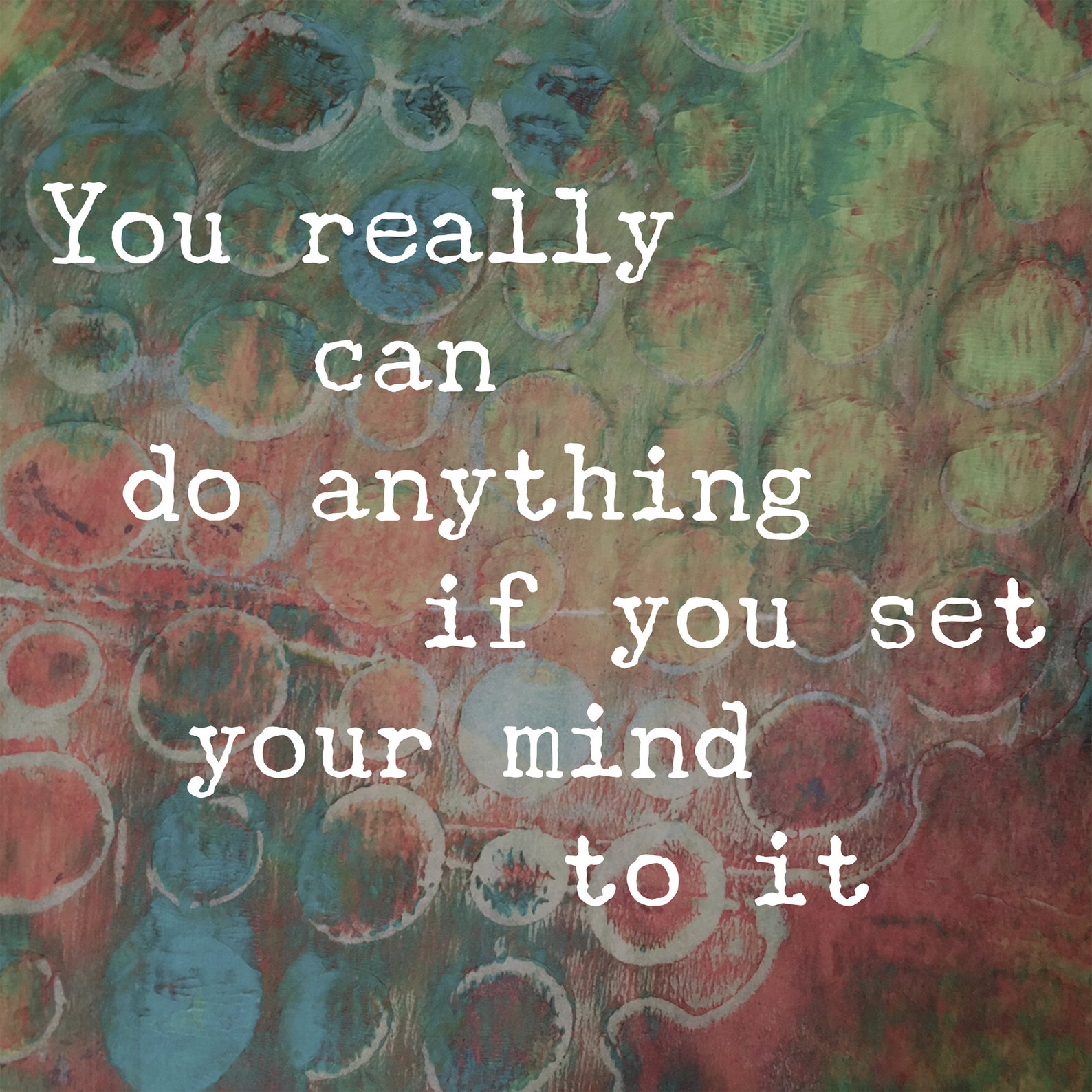 Set Your Mind to It Quote You Can Do It Artwork Your Mind is - Etsy