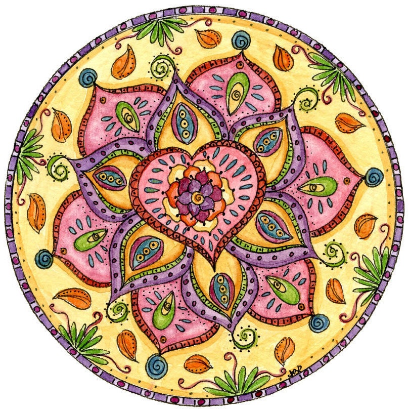 Mothers Love Print, Mothers Day Gift, Birthday Gift, Floral Mandala ...