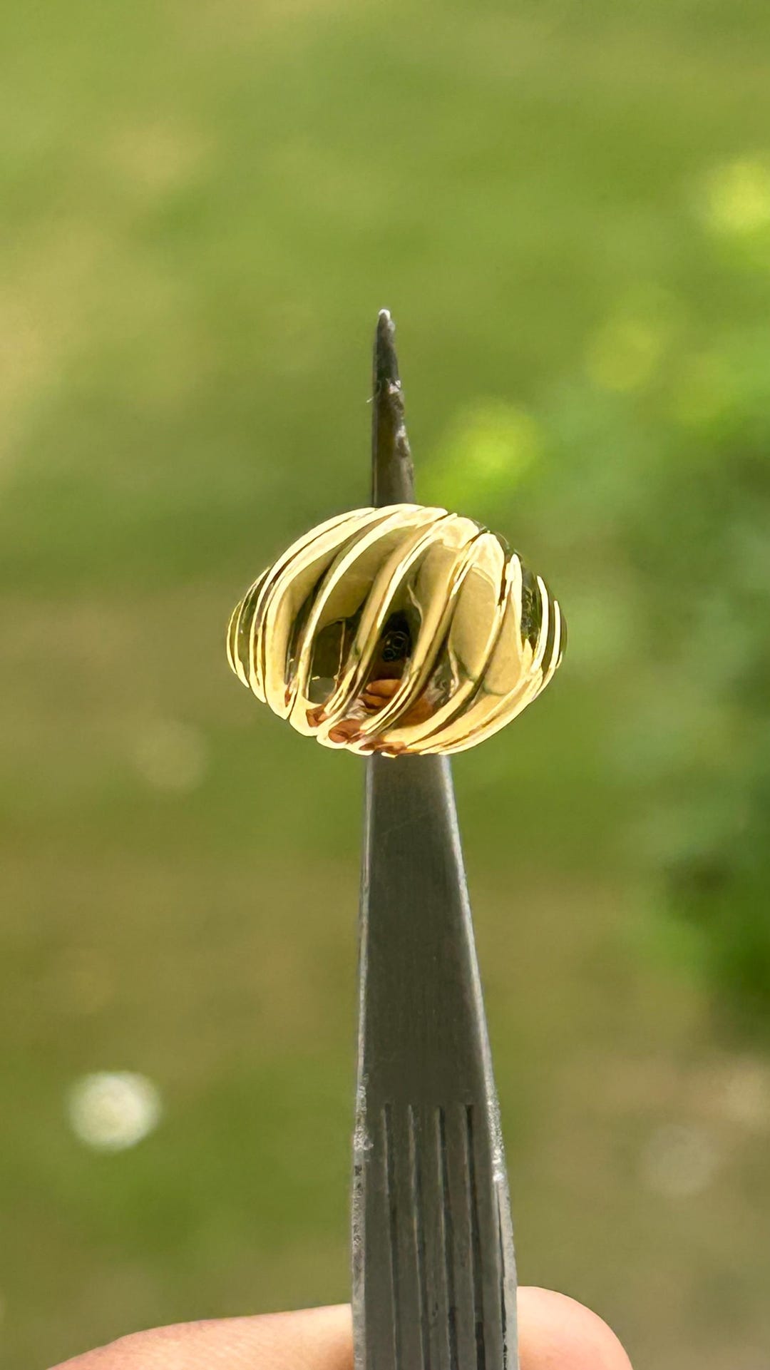 Handmade Gold Wire Wrap Dome Ring | Modern Statement Ring | Minimalist ...