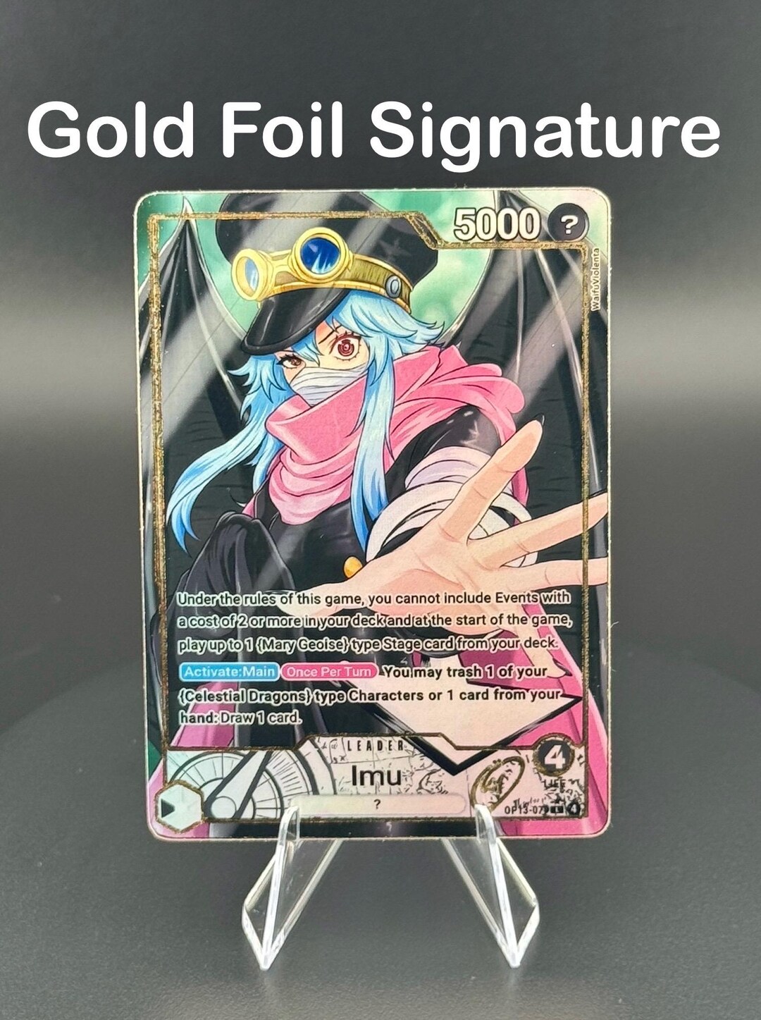 Imu OP-13 One Piece Custom TCG Leader Card Proxy - Etsy