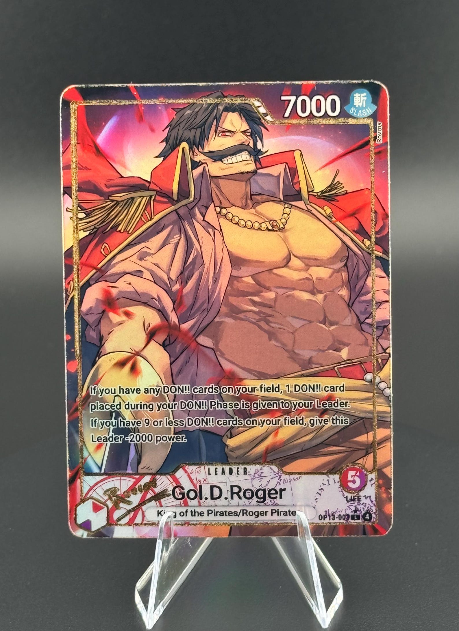 Gol D. Roger OP-13 One Piece Custom TCG Leader Card Proxy - Etsy
