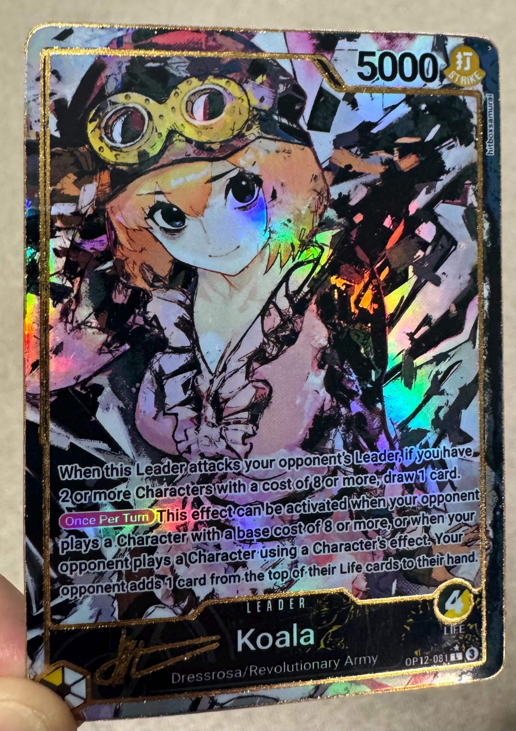 Koala OP-12 One Piece Custom TCG Leader Card Proxy - Etsy