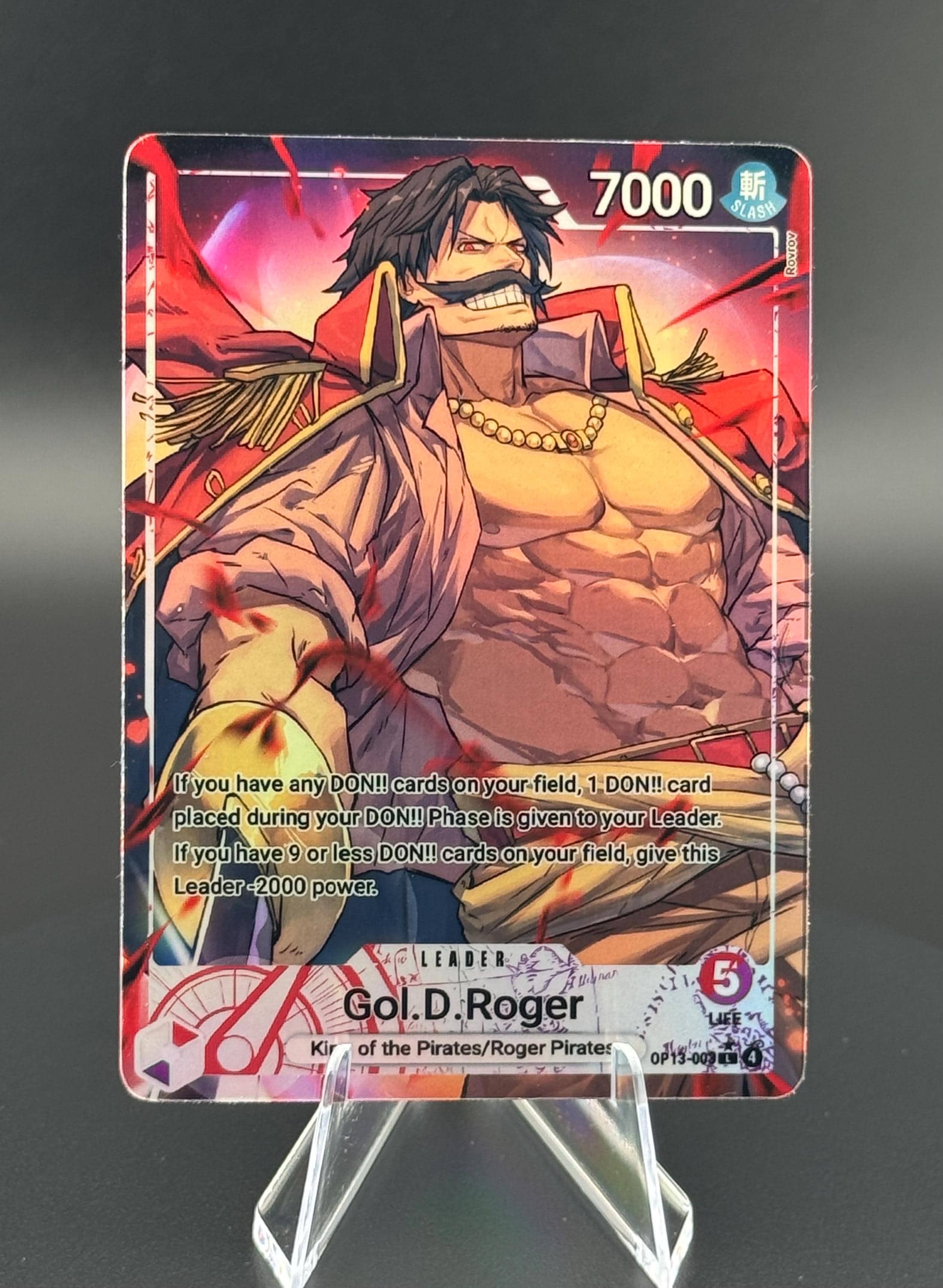 Gol D. Roger OP-13 One Piece Custom TCG Leader Card Proxy - Etsy