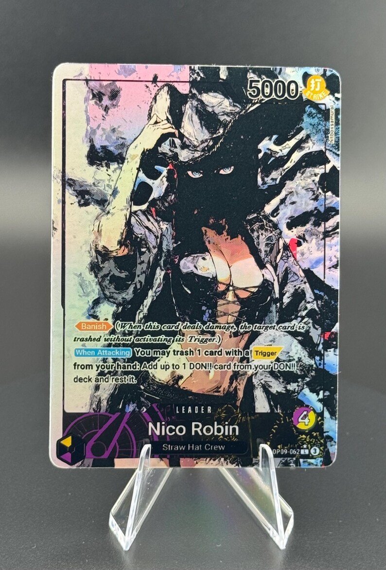 Nico Robin OP-09 One Piece Custom TCG Leader Card Proxy - Etsy