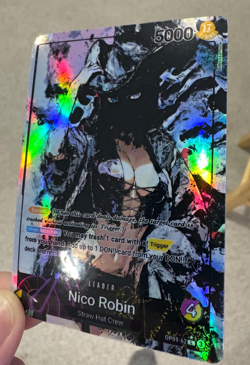 Nico Robin OP-09 One Piece Custom TCG Leader Card Proxy - Etsy