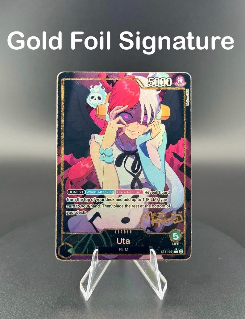 Uta ST11 One Piece Custom TCG Leader Card Proxy - Etsy