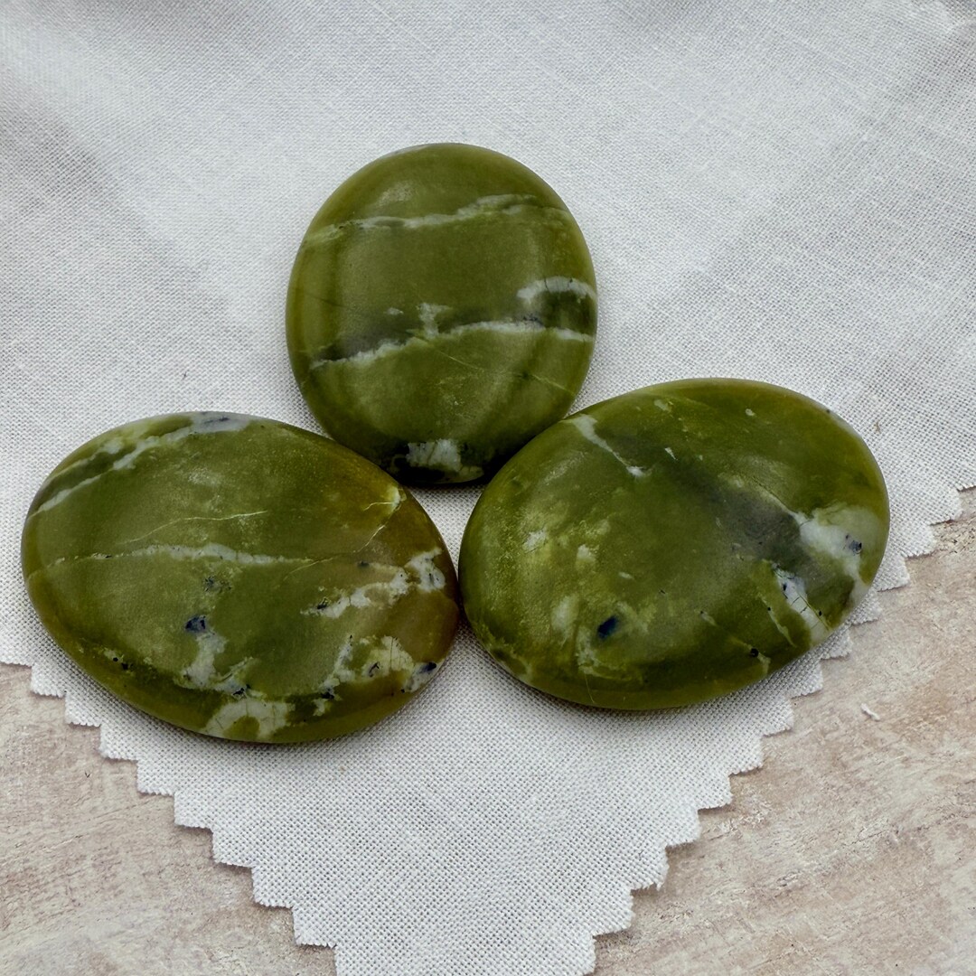 Chinese Jade Worry Stone – Metaphysical Palm Stone for Harmony - Etsy