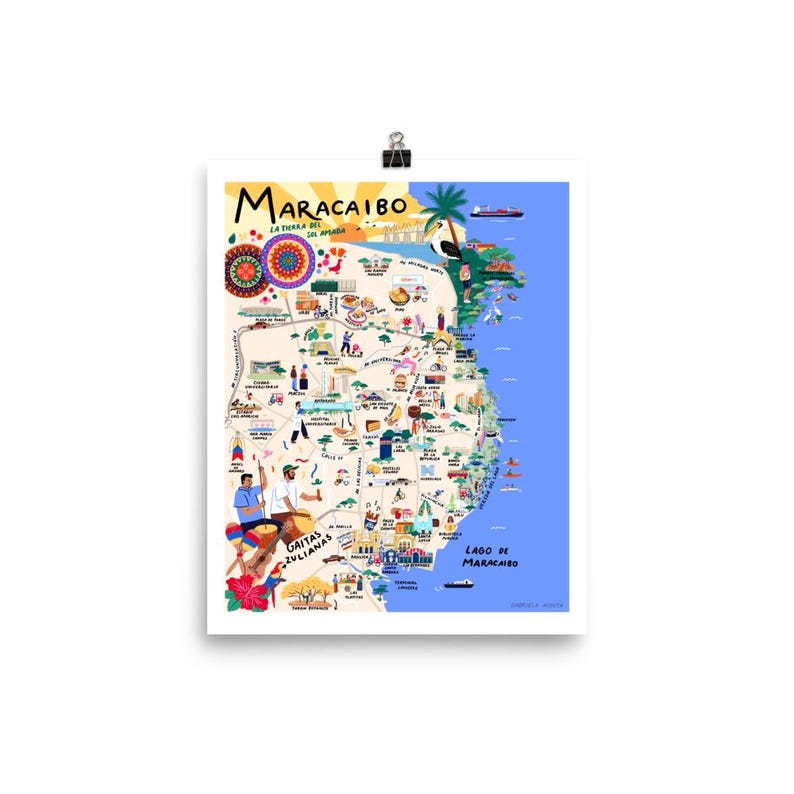 Maracaibo Map Sheet - Etsy