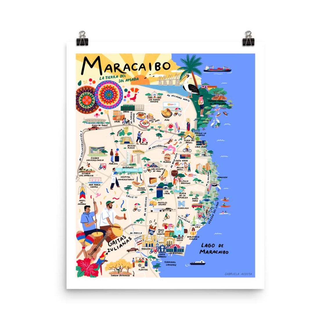 Maracaibo Map Sheet - Etsy