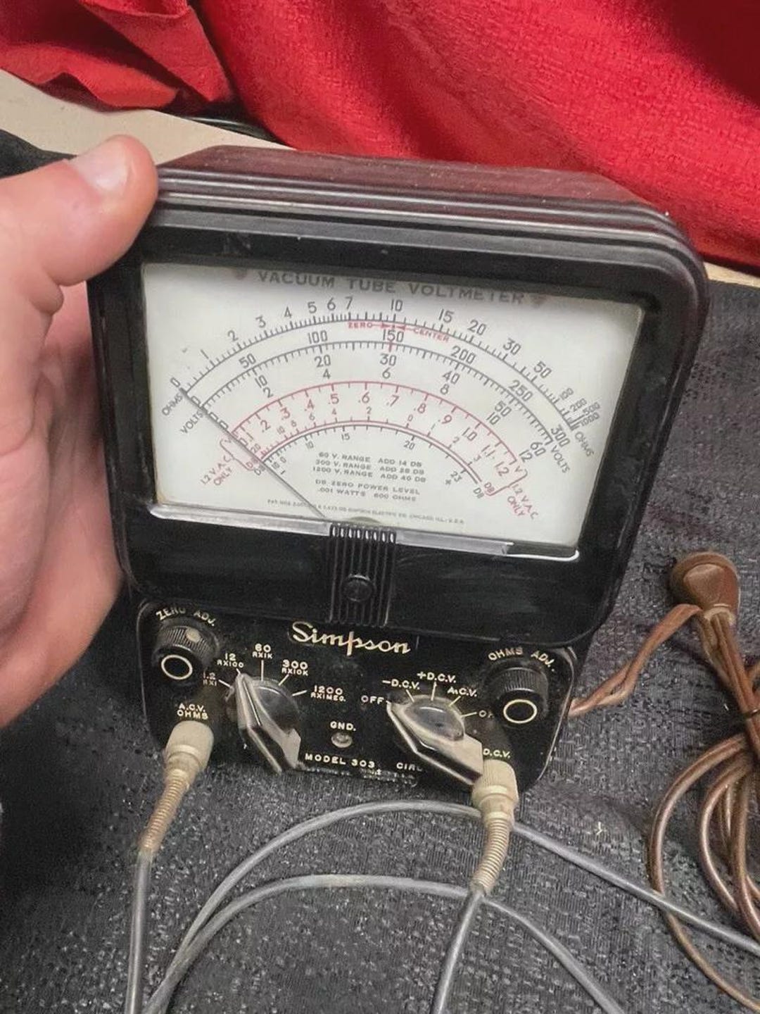 Vintage Simpson 303 Vacuum Tube Voltmeter Volt Meter - Etsy