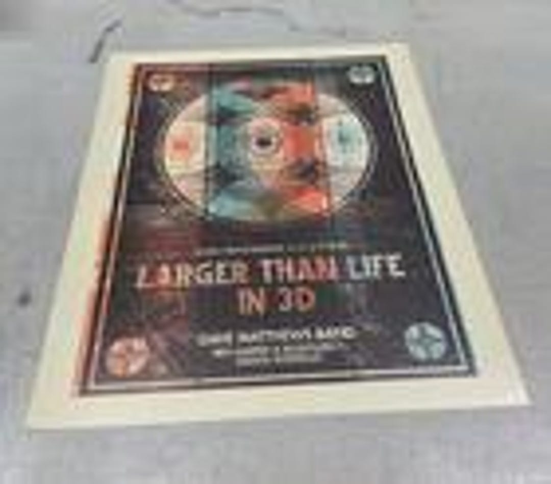 Vintage Dave Mathews Band Poster 16 X 20 Larger Than Life in 3D Ben ...