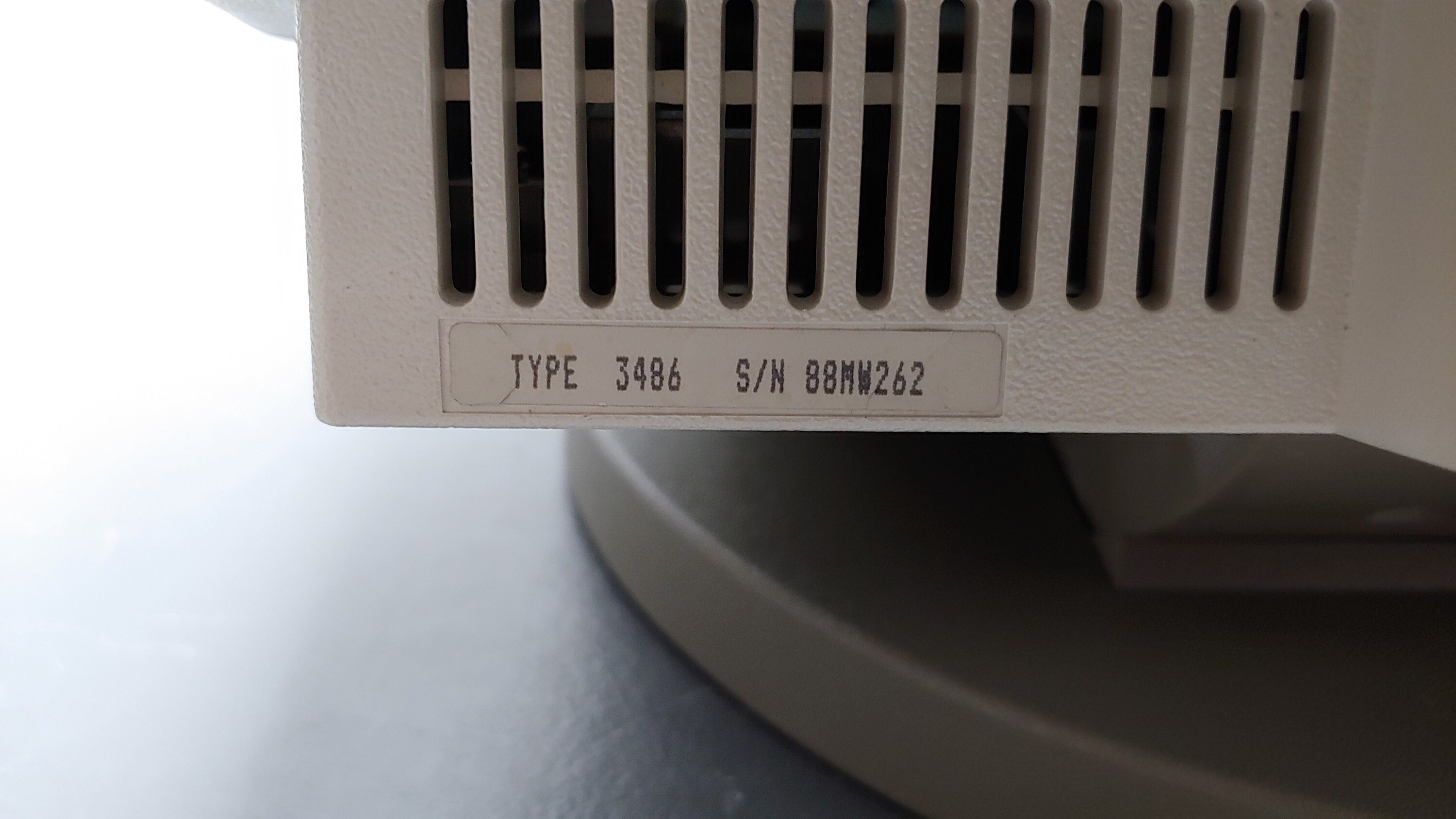 Vintage IBM Infowindow II 3486 12.5 CRT Monochrome Terminal Display ...