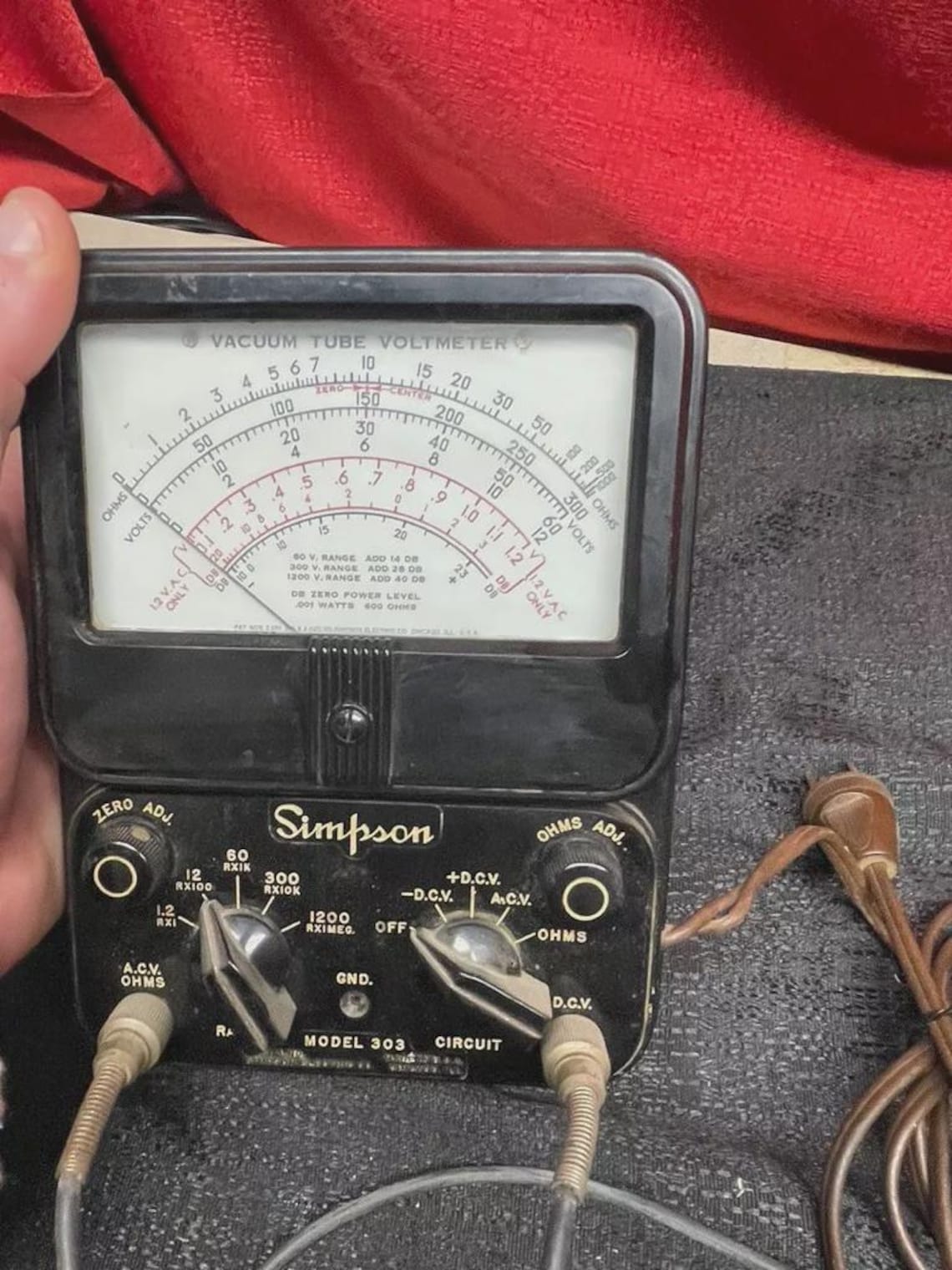Vintage Simpson 303 Vacuum Tube Voltmeter Volt Meter - Etsy