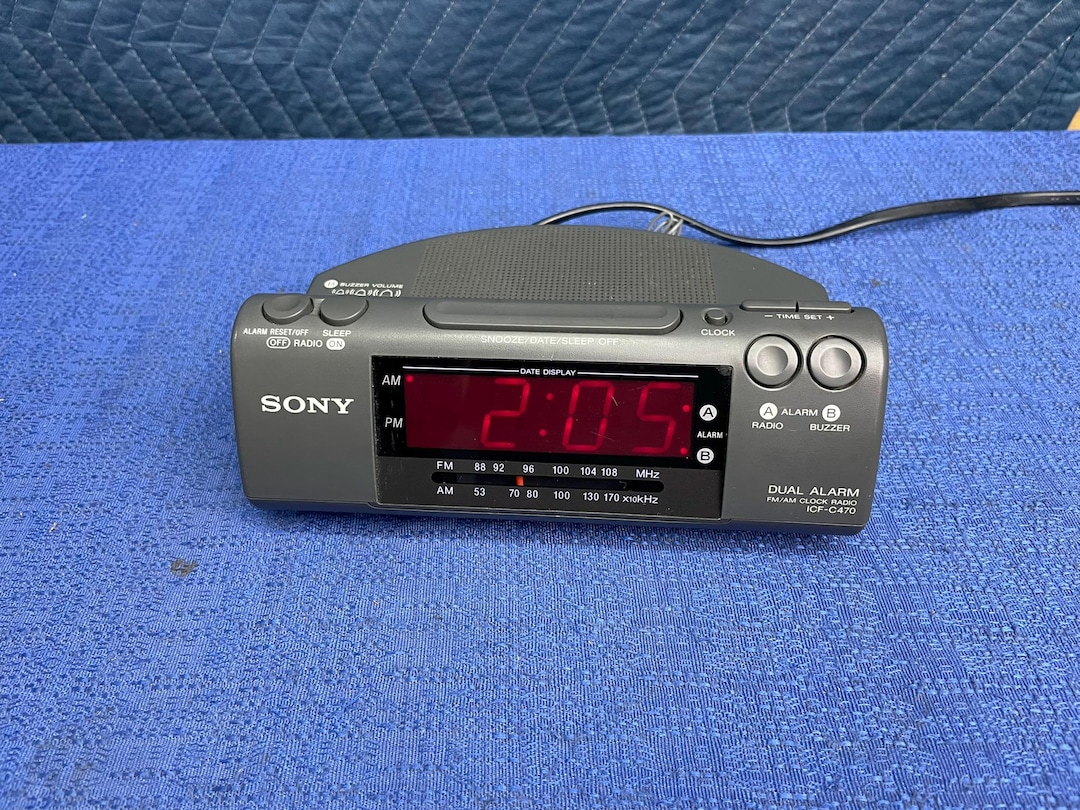 Sony Dream Machine AM/FM Alarm Clock Radio ICF-C470 Dual Alarm - Etsy