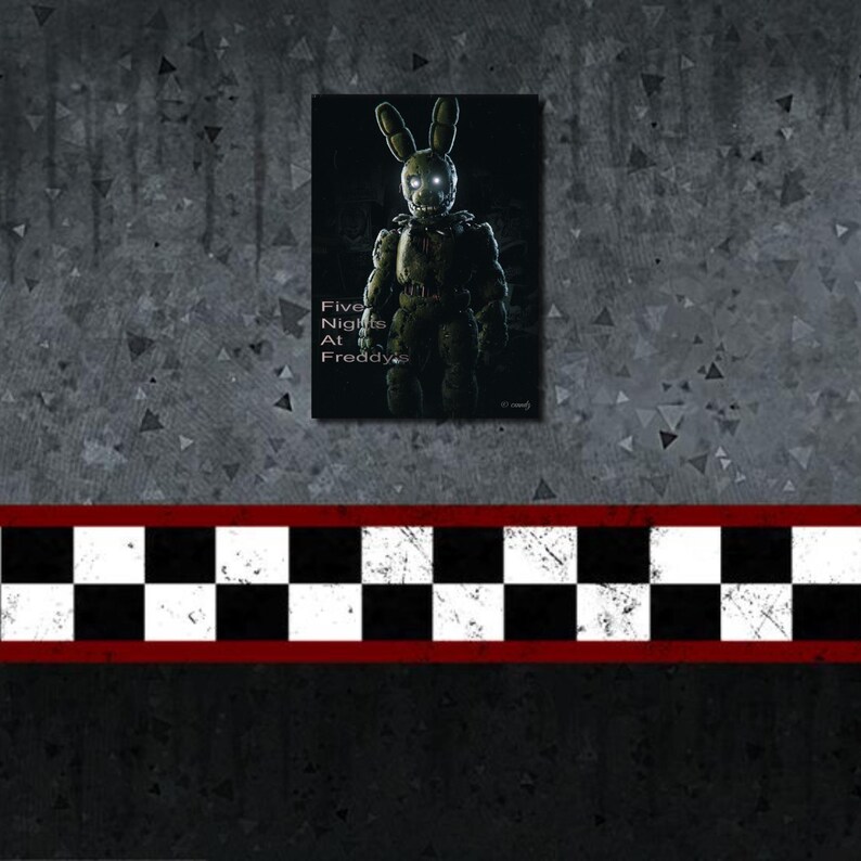 Springtrap Poster – Five Nights at Freddy’s Printable A4 Wall Decor ...