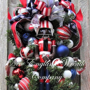 Nutcracker Swag, Football Wreath, Sports Party, Football Player Décor ...