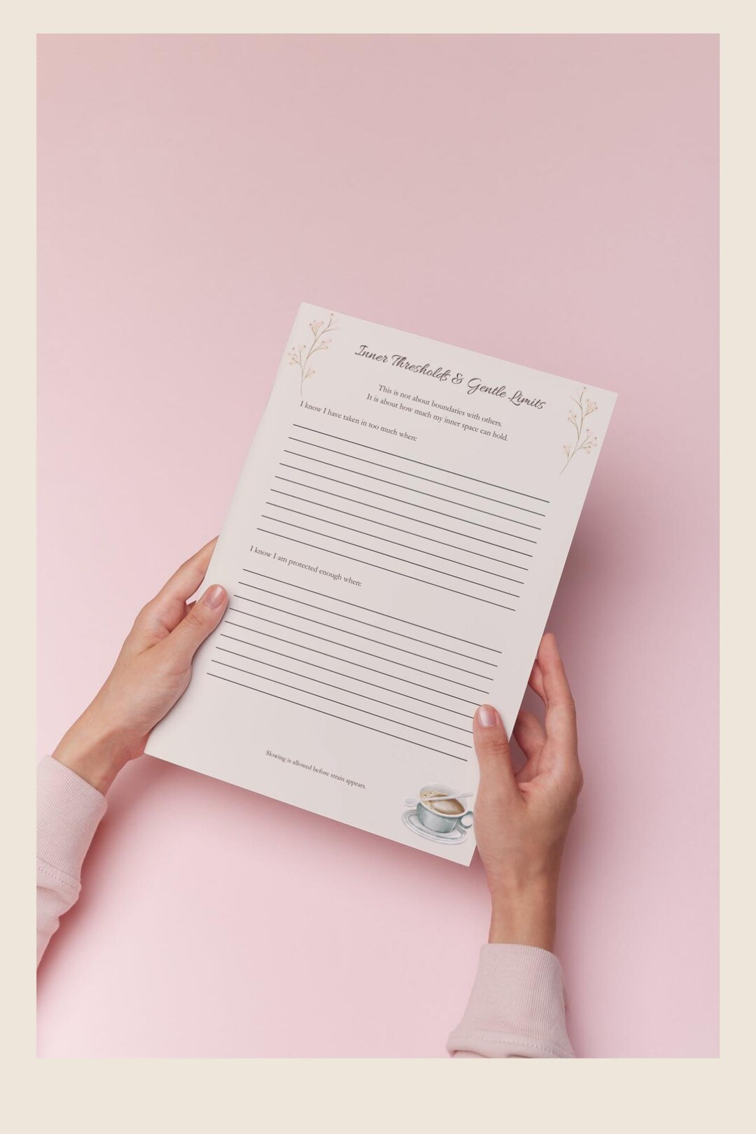 Inner Home Journaling Set, Limits, Rest, Repair (printable Pdfs) - Etsy