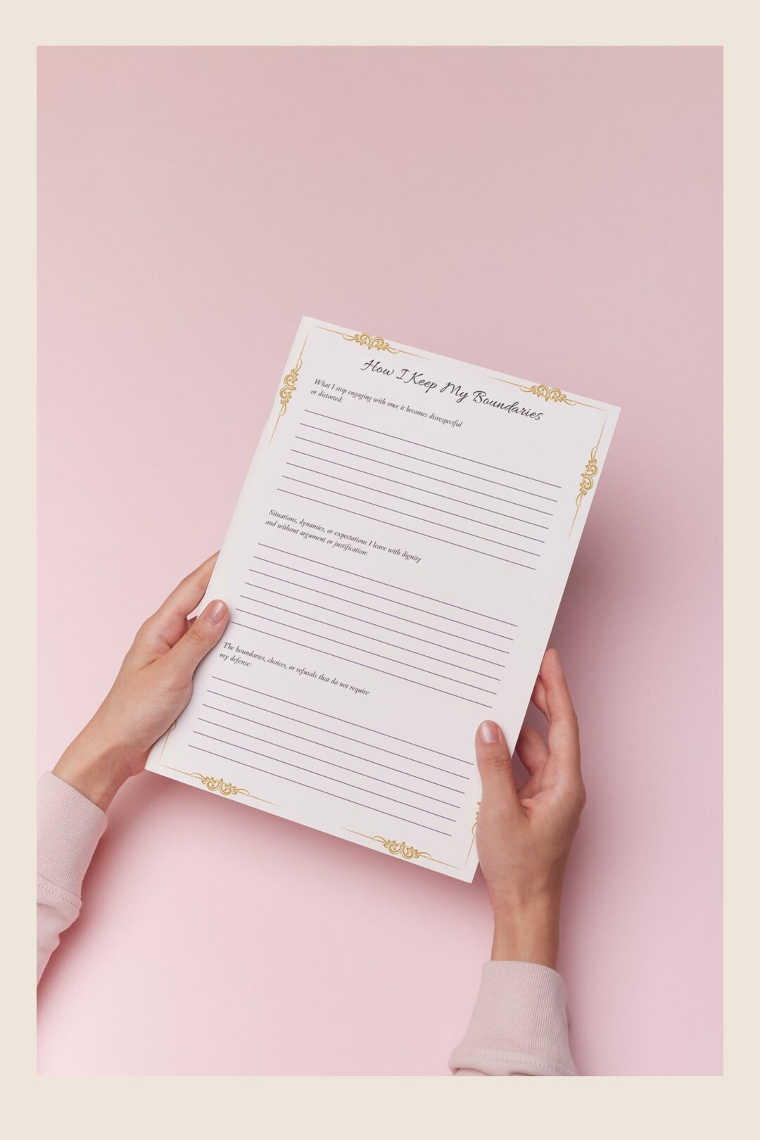 Quiet Boundaries & Daily Alignment | Integrity Journal Pages for ...