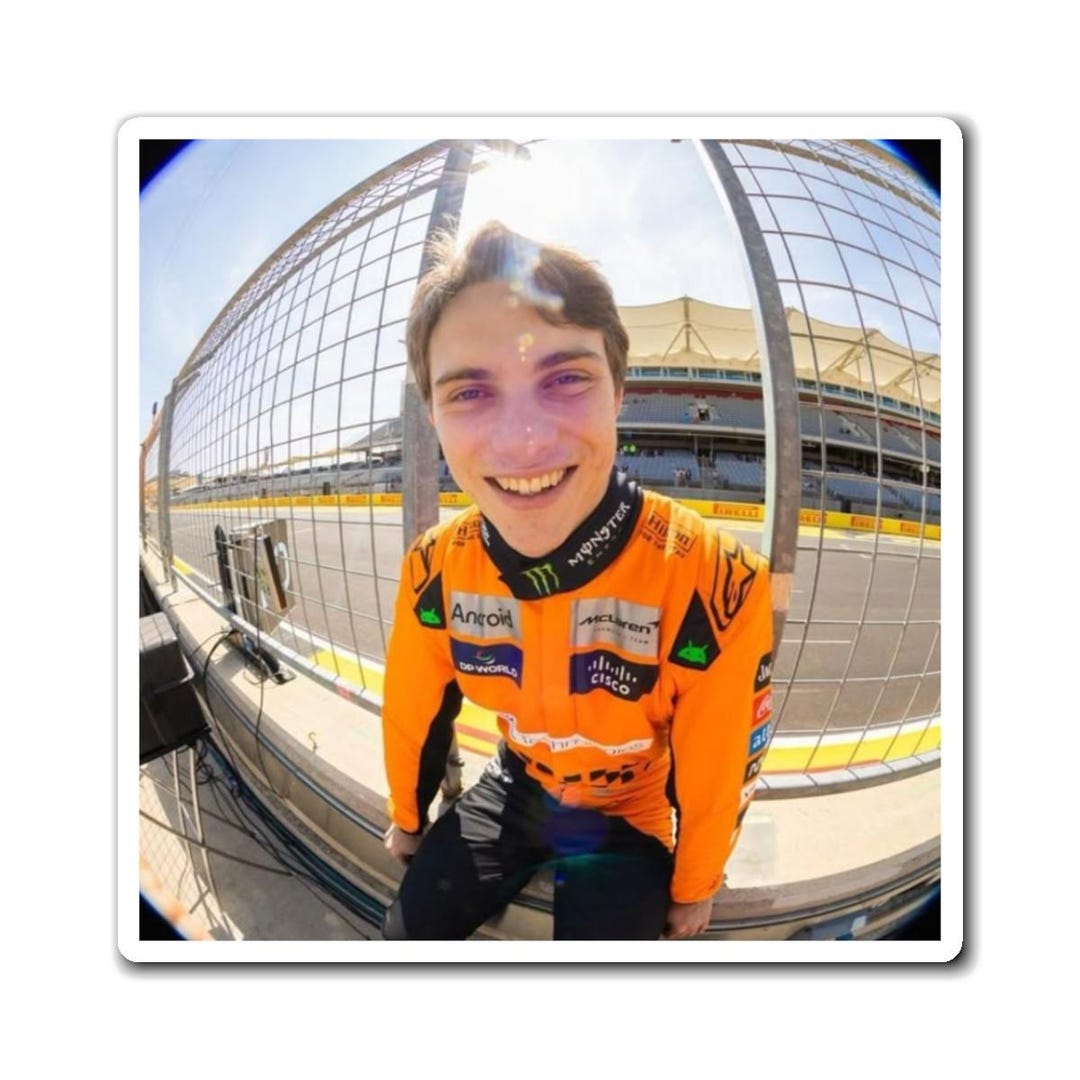 Oscar Piastri Mclaren Formula One Racing Magnets, Car Enthusiast Decor ...