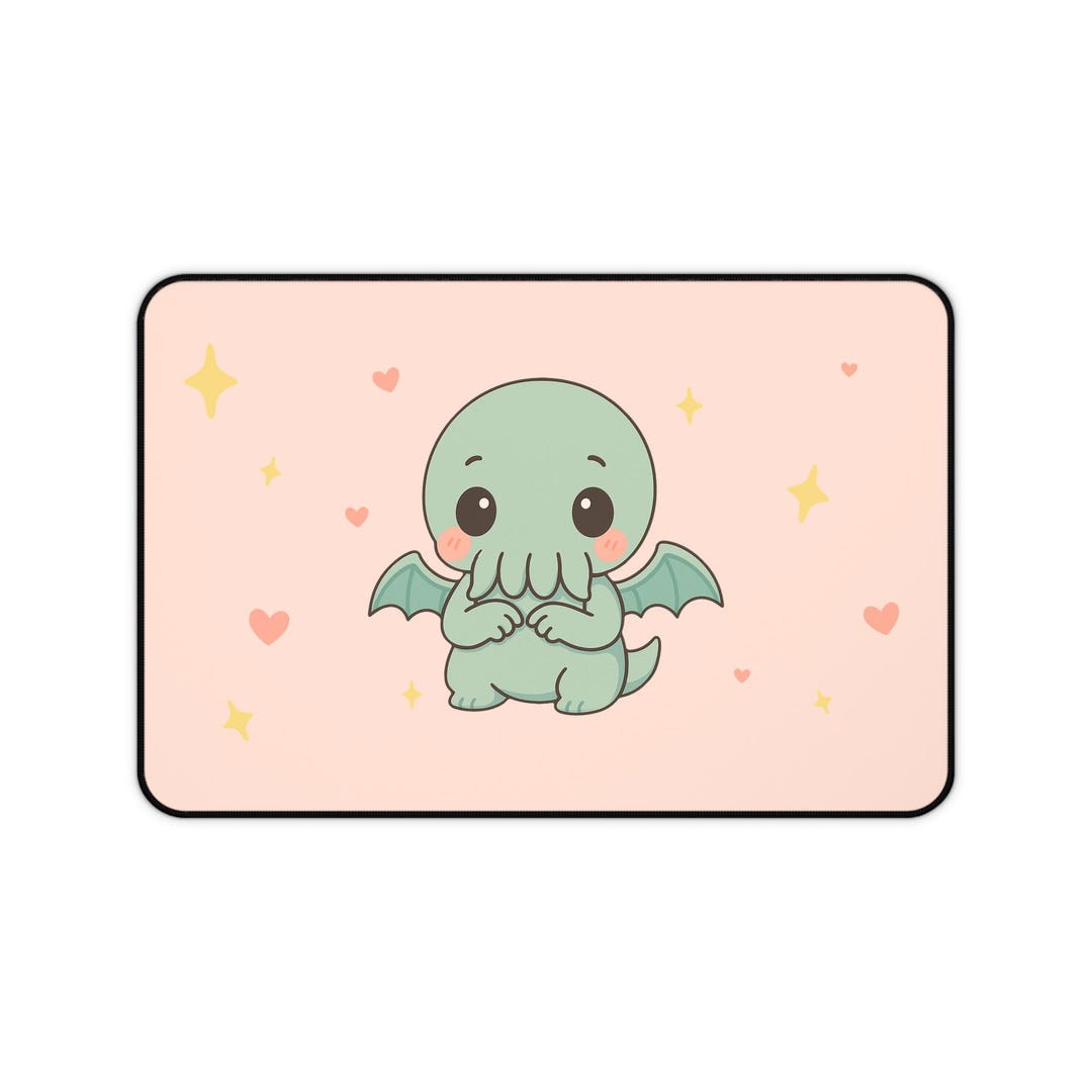 Cthulhu Desk Mat - Cute Eldritch Office Decor - Etsy