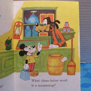 Mickey Mouse's Riddle Book Disney 1972 - Etsy