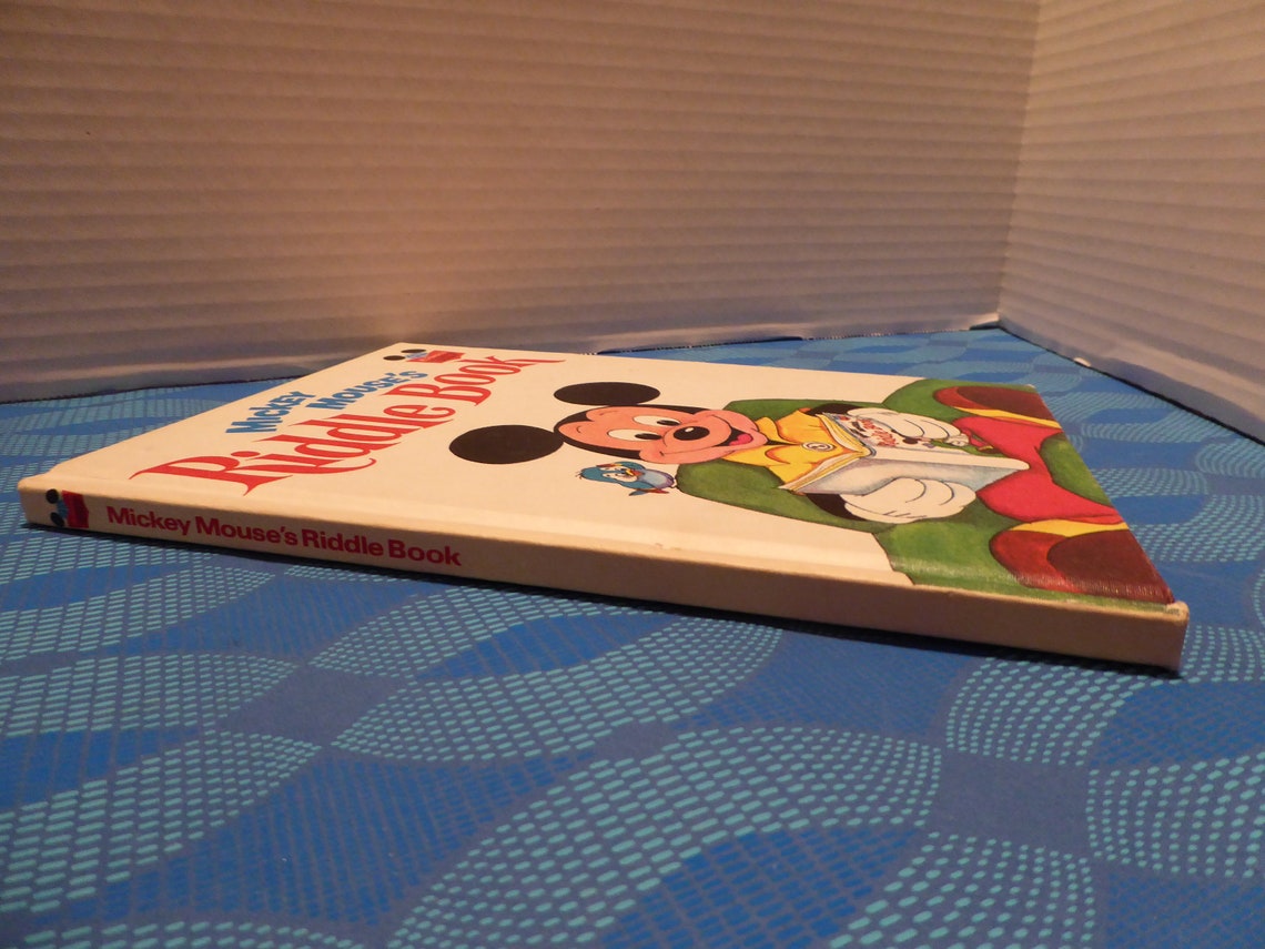 Mickey Mouse's Riddle Book Disney 1972 | Etsy