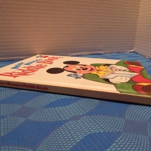 Mickey Mouse's Riddle Book - Disney 1972 - Etsy