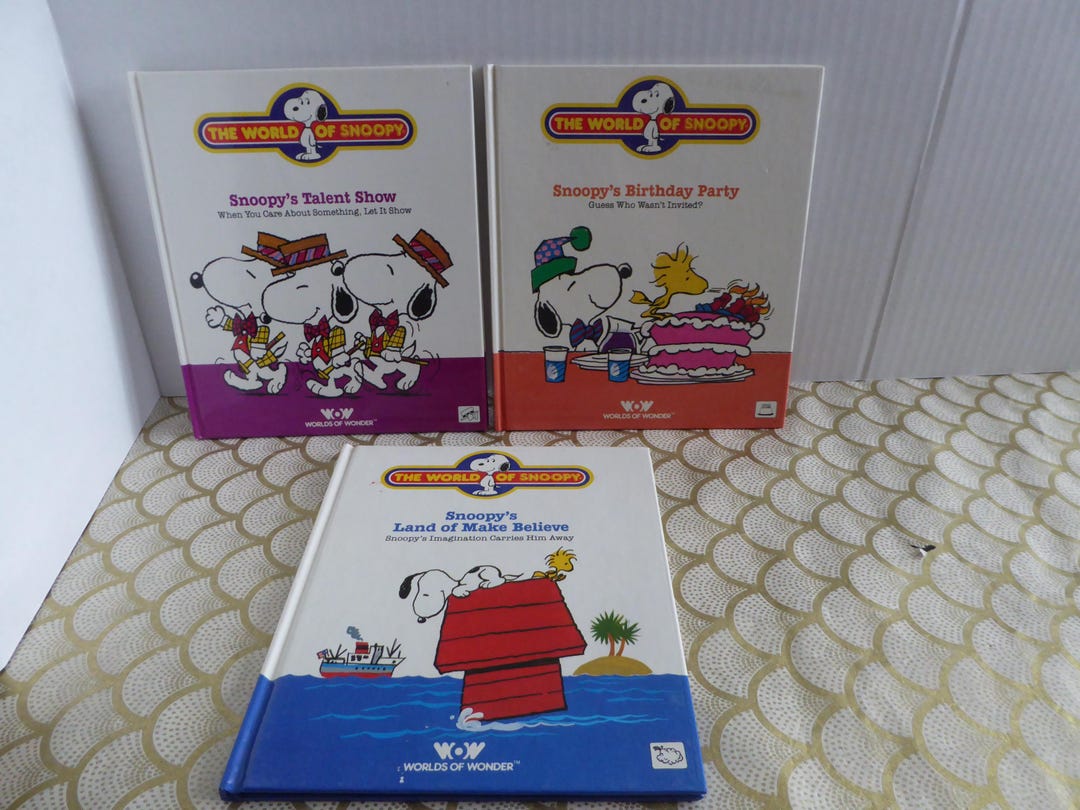 3 the World of Snoopy Books - Snoopy's Talent Show, Snoopy's Birthday ...