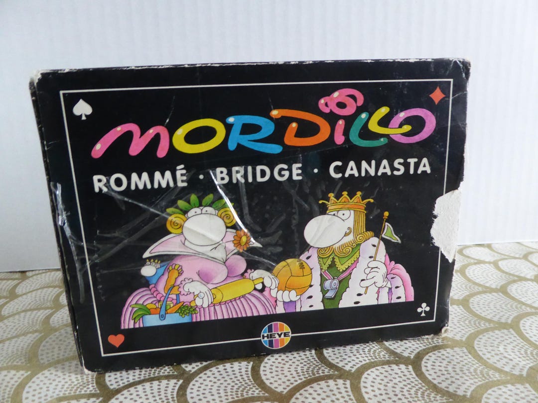 Mordillo - Romme - Bridge - Canasta Card Games - 1989 Made in Germany ...
