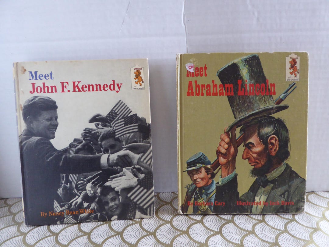 1965 Step-up Books Meet John F. Kennedy & Meet Abraham Lincoln - Etsy
