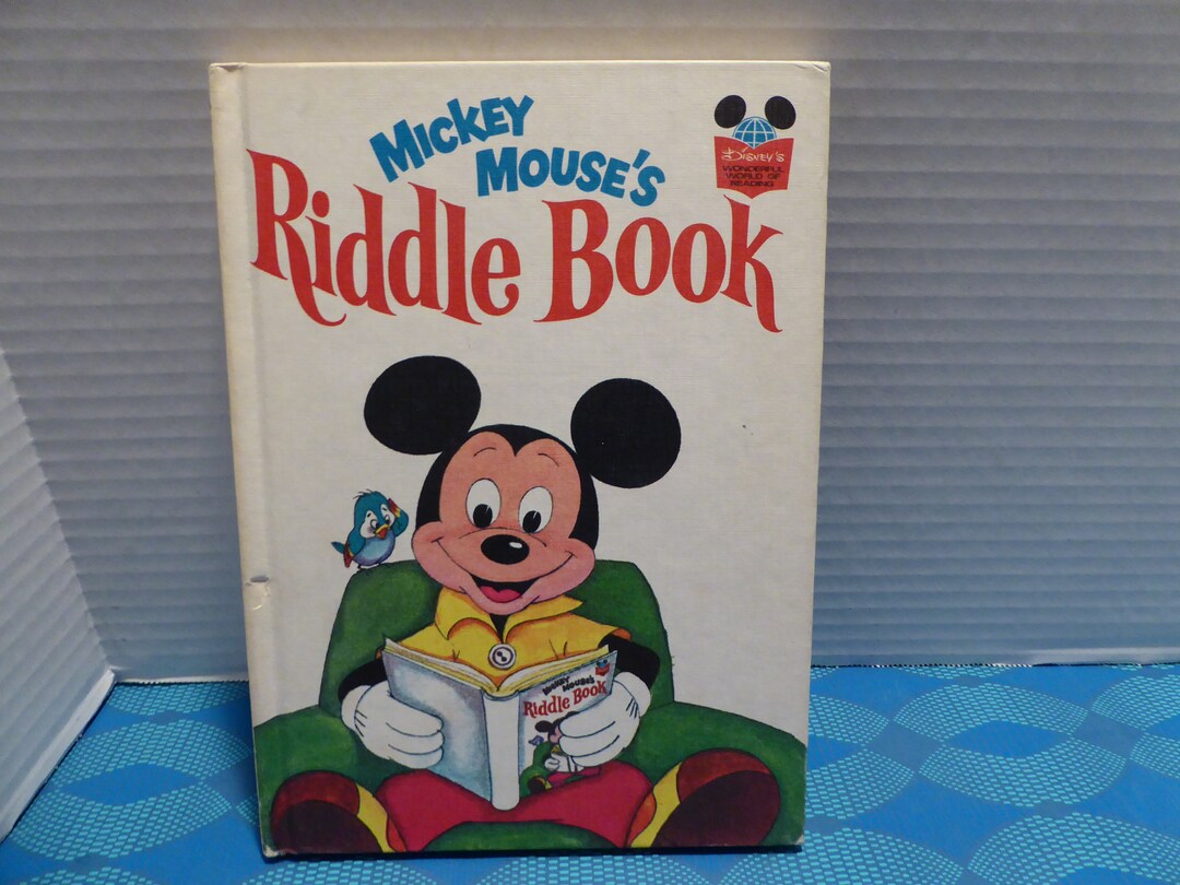 Mickey Mouse's Riddle Book Disney 1972 - Etsy