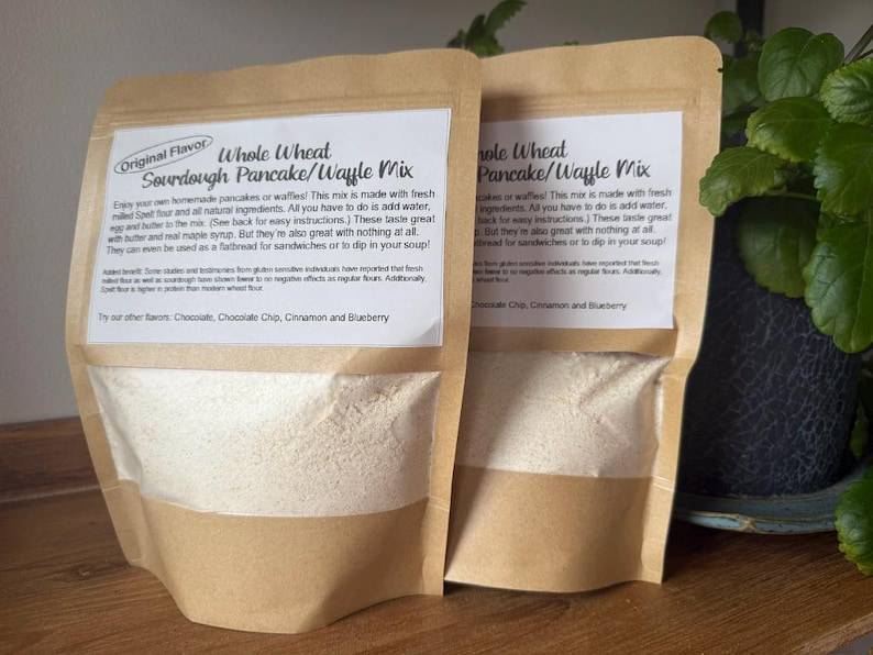 Whole Wheat Spelt Sourdough Pancake & Waffle Mix - Etsy