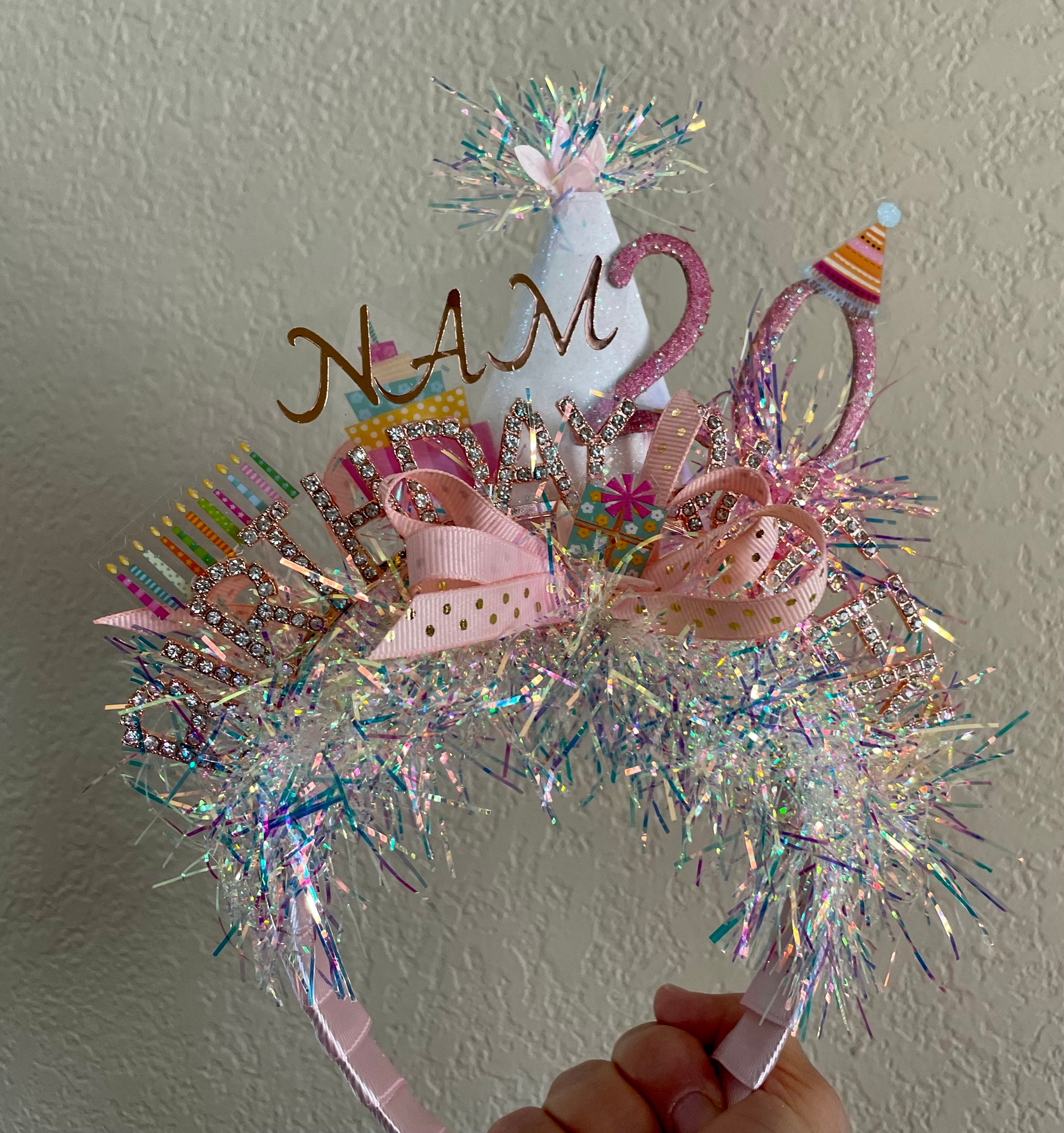 50th Birthday Headband Customize MADE TO ORDER - Etsy
