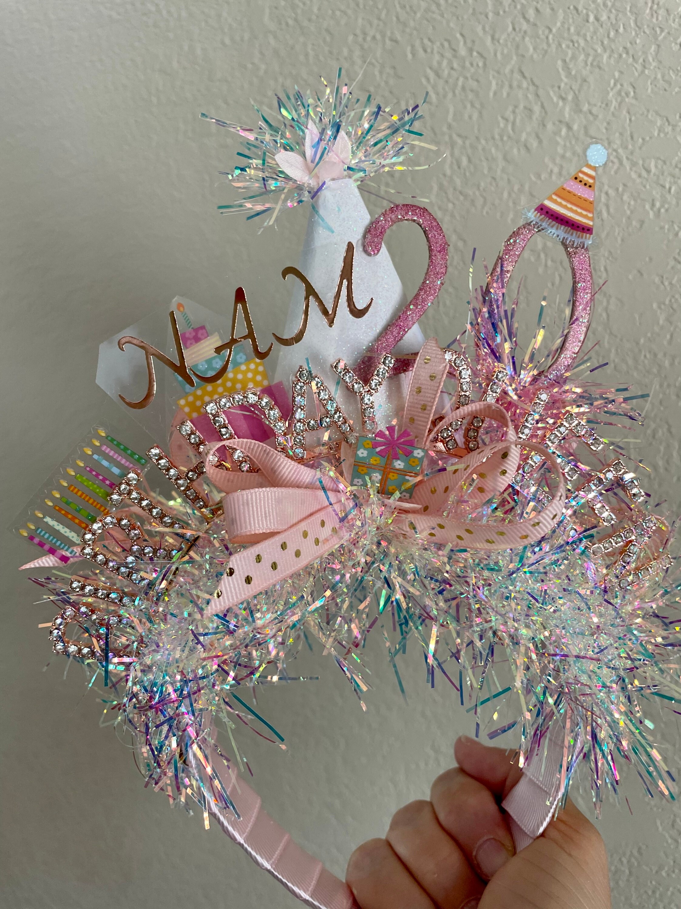 50th Birthday Headband Customize MADE TO ORDER - Etsy