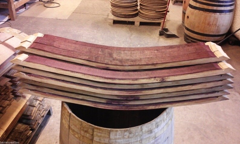 15 Wine Barrel Staves French Oak, Arts and Crafts by Wine Barrel ...