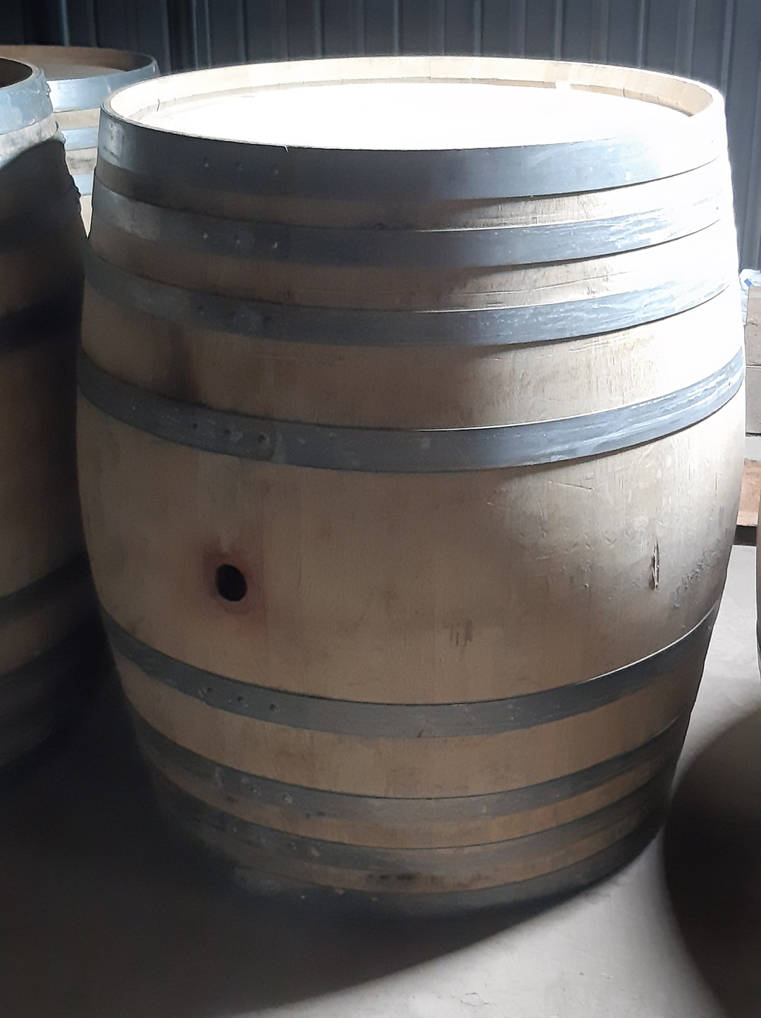 500L / 132 Gal. Puncheon Oak Wine Barrel Cold Water Plunge Barrel ...