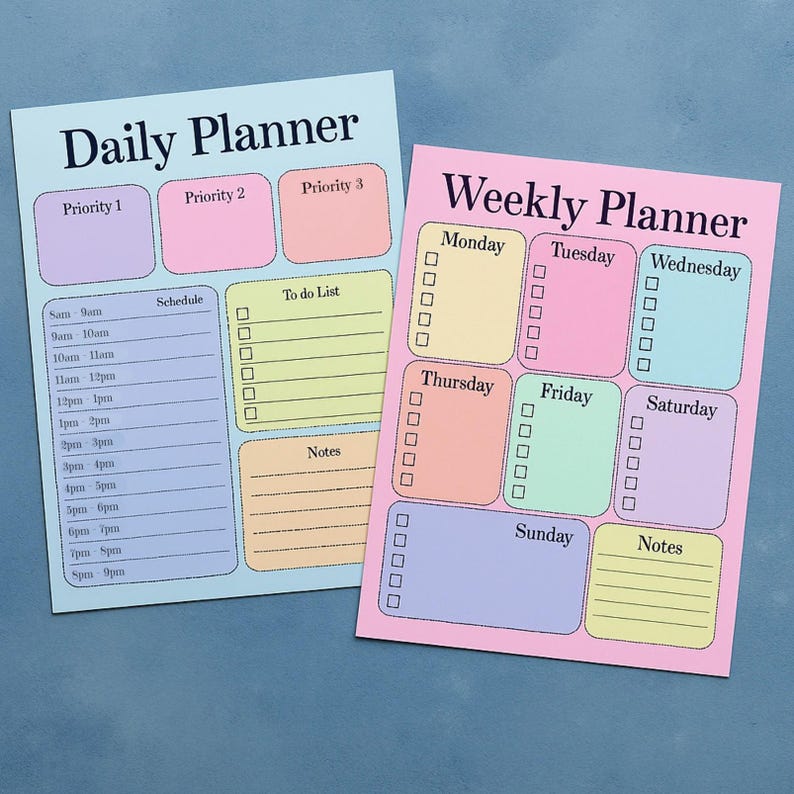 Minimalist Planner Bundle | Printable PDF | Productivity & Organization ...