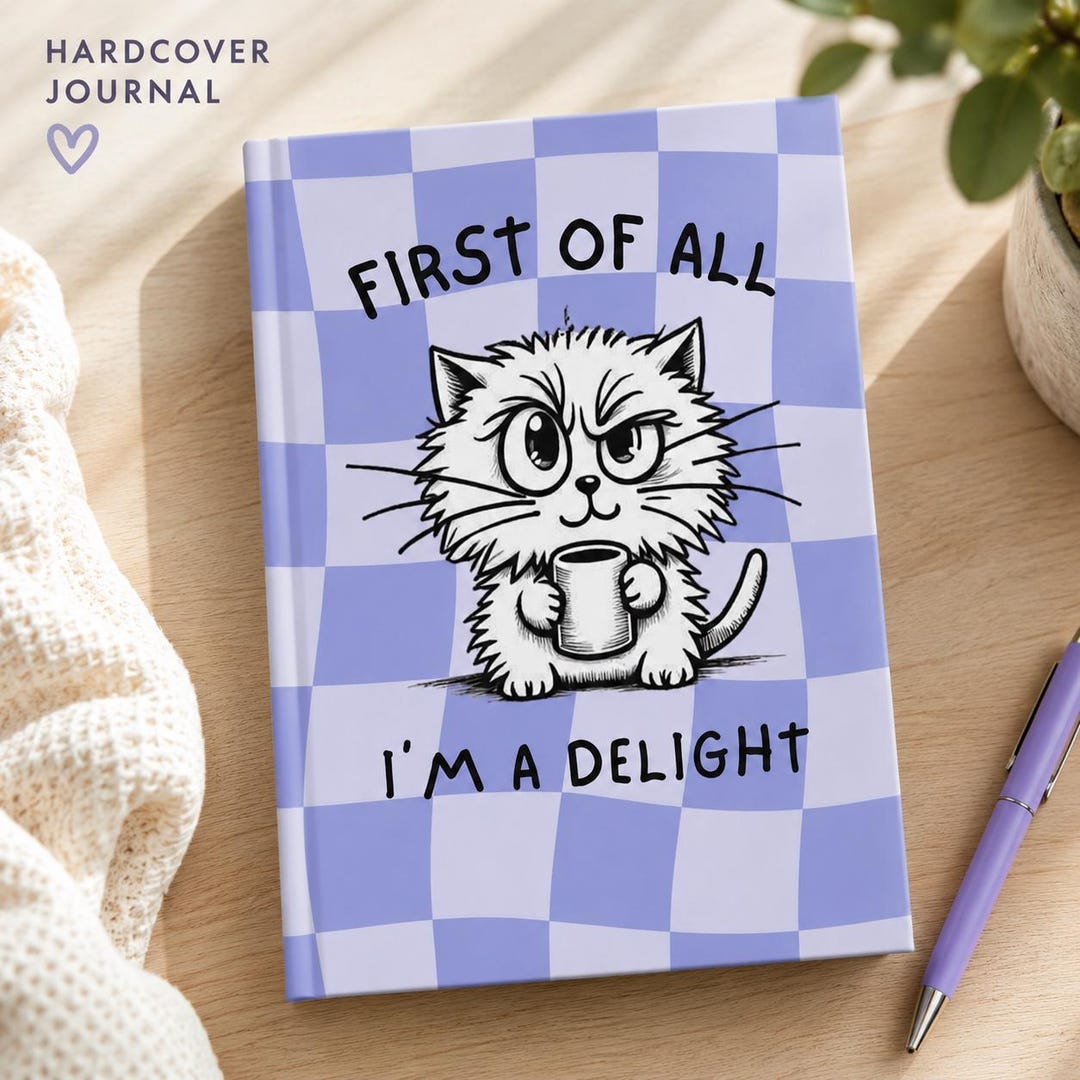 Funny Sarcastic Cat Journal Cat Lover Gift Lover Gift for Readers ...