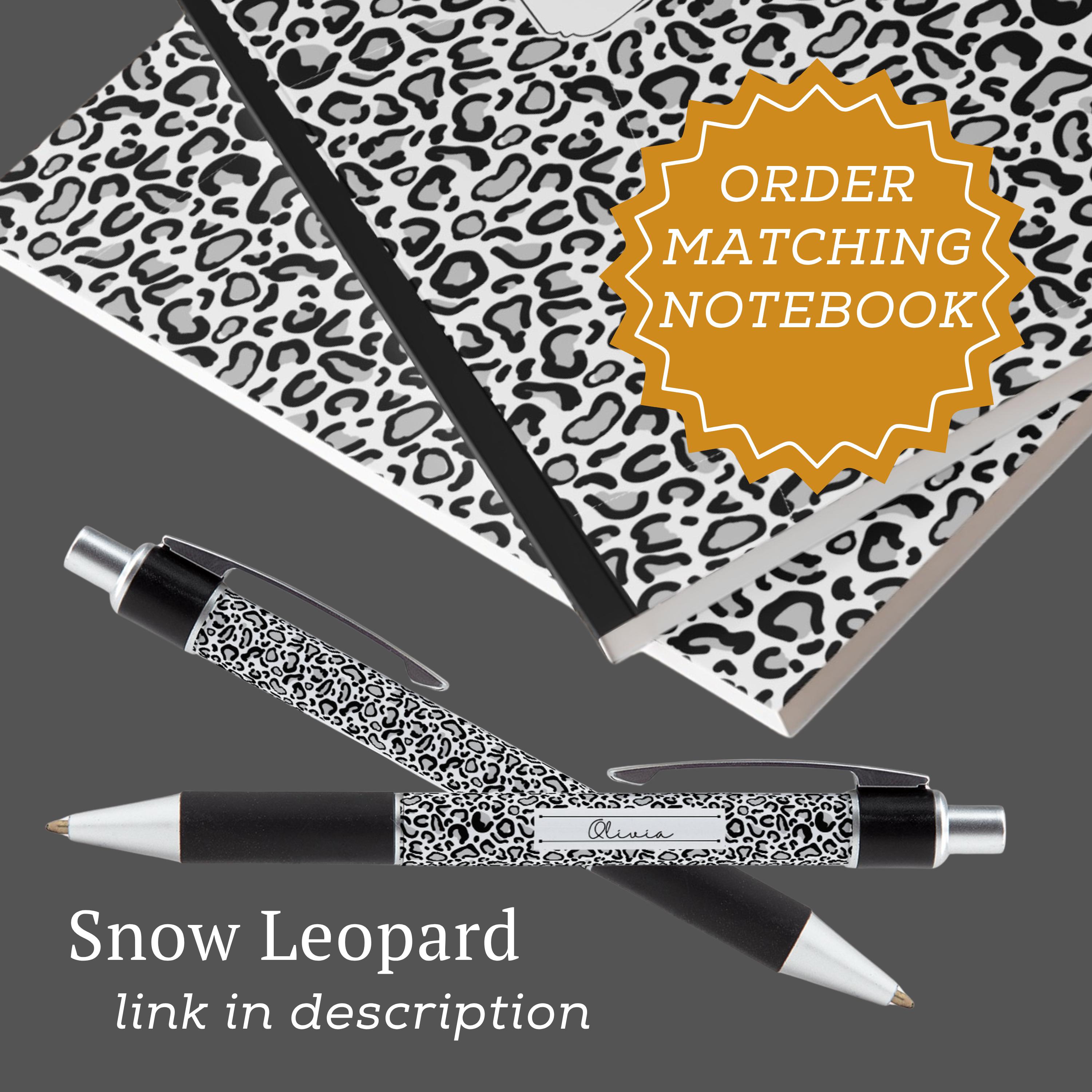 Animal Print Custom Pen for Journaling Everyday Gift Taking Snow ...