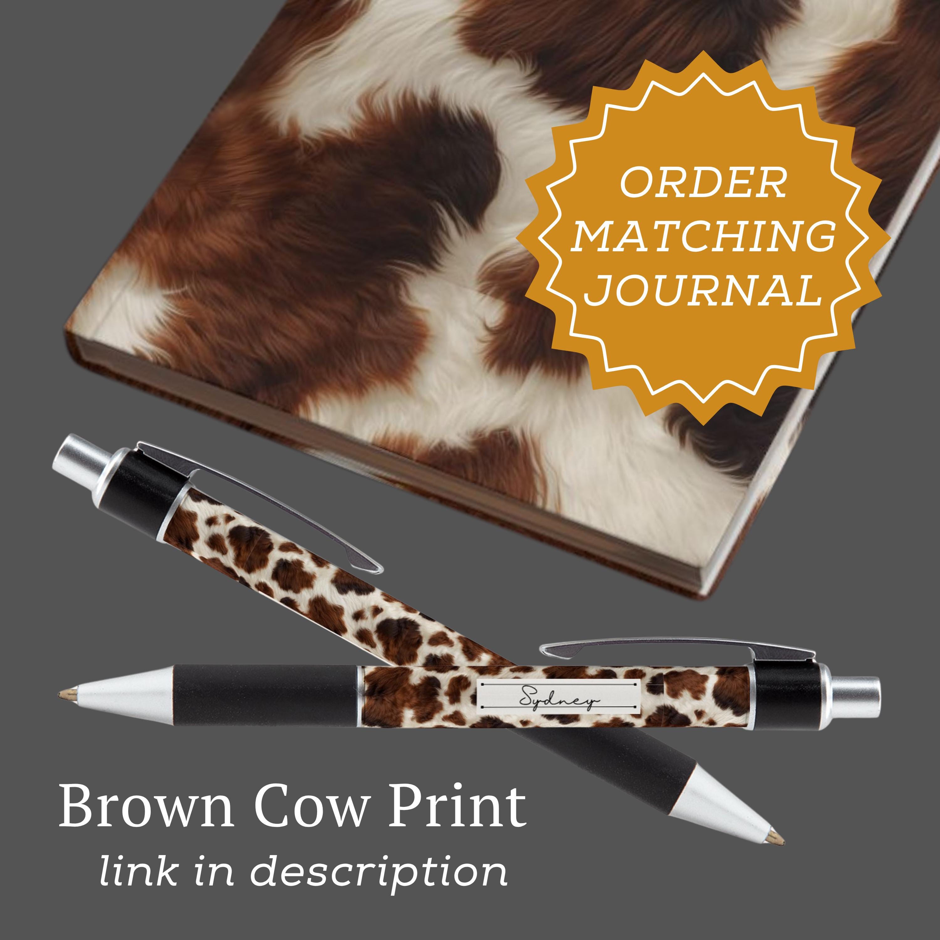 Animal Print Custom Pen for Journaling Everyday Gift Taking Snow ...
