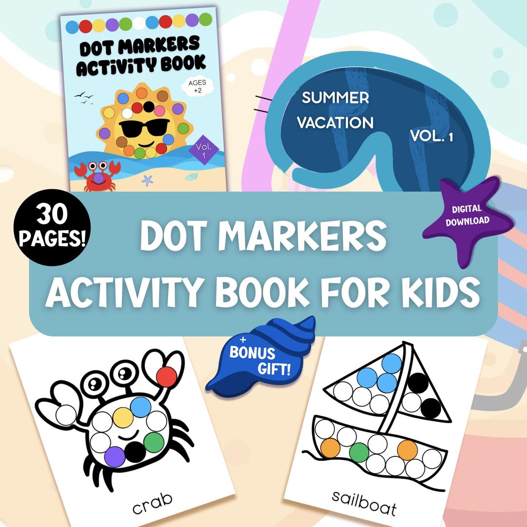 Preschool Dot Markers Pages, Do-a-dot Coloring, Printable Worksheets ...