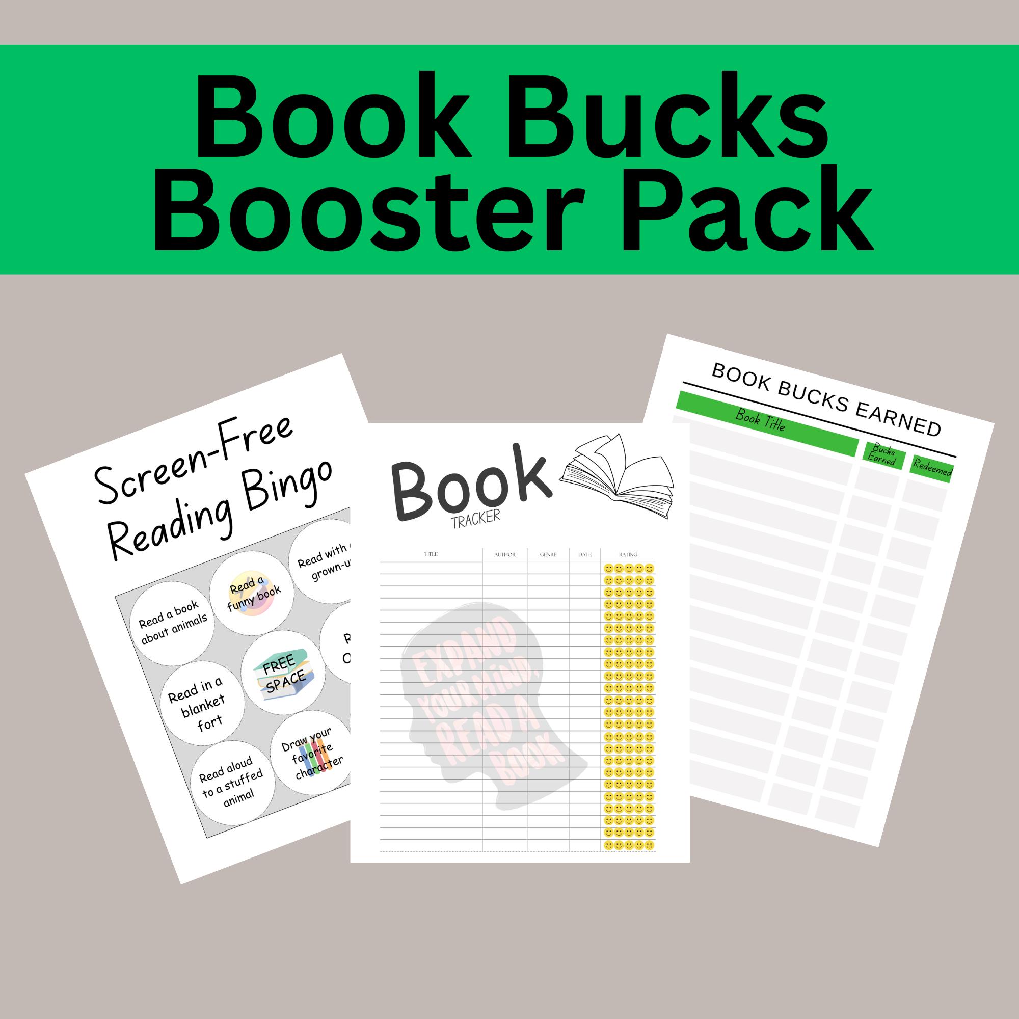 Book Bucks Reading Reward System for Kids – Printable Reading Tracker ...