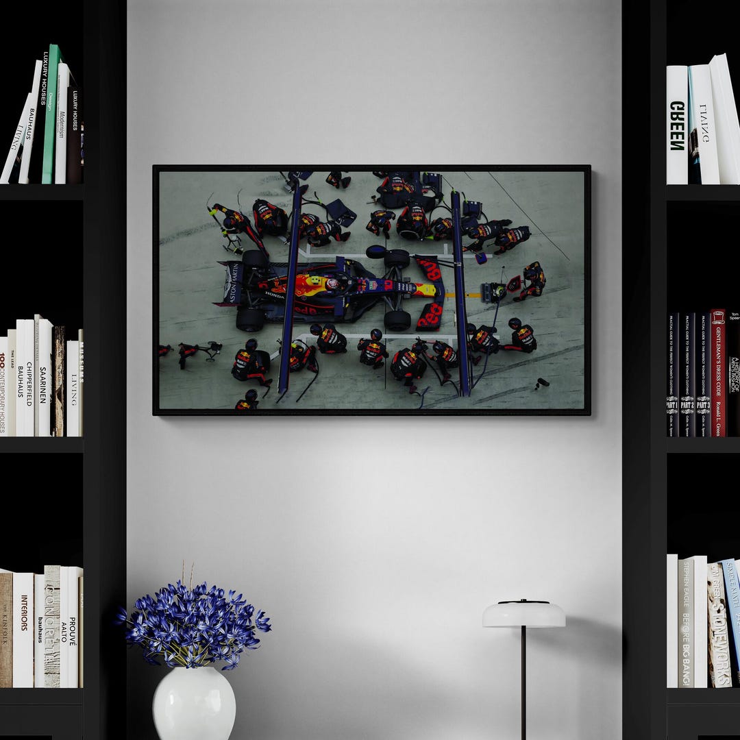 Red Bull F1 Pit Stop Canvas: Modern Racing Wall Art - Etsy