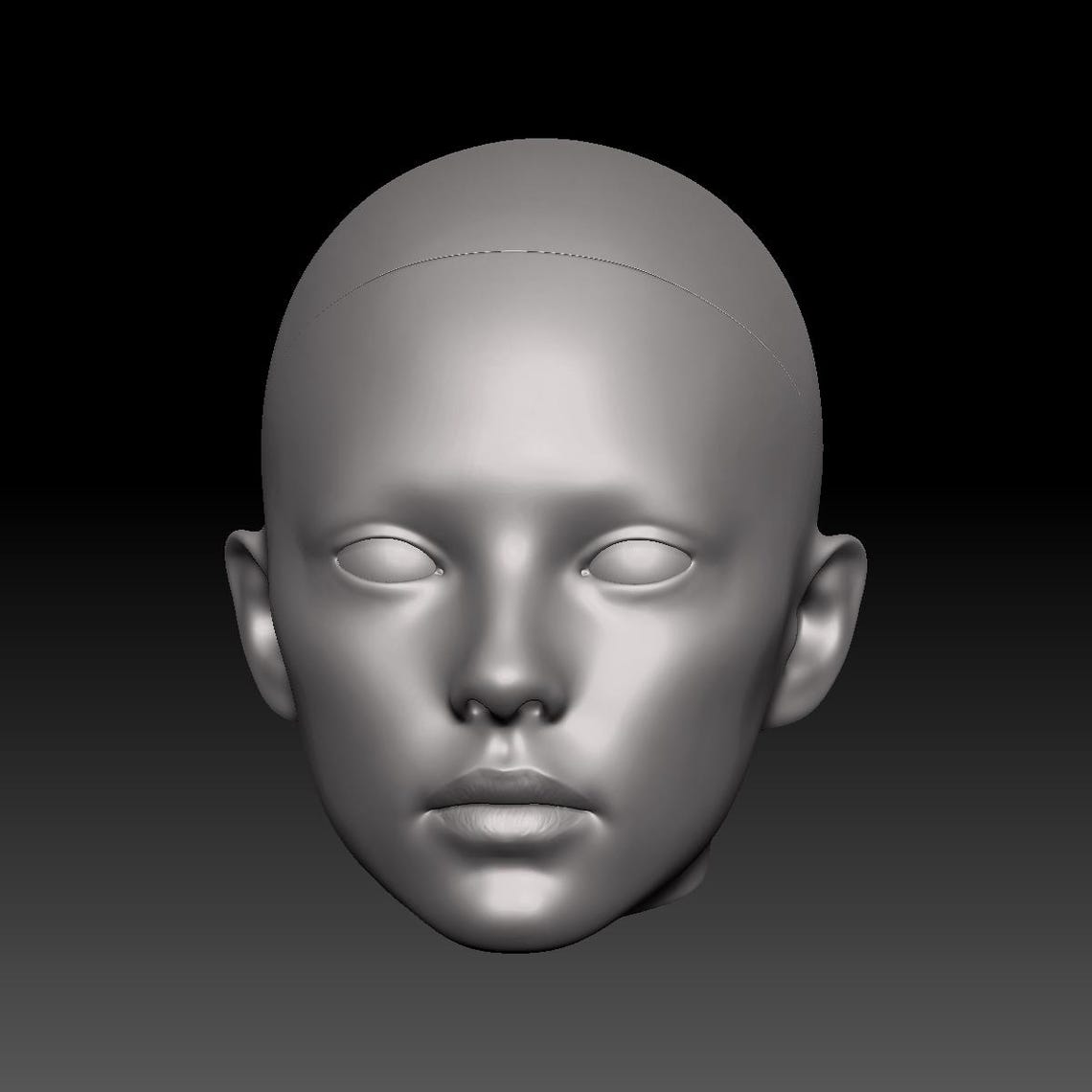 BJD Doll Head Luna, 40cm BJD Head, Doll Head, Ball Jointed Doll Head ...