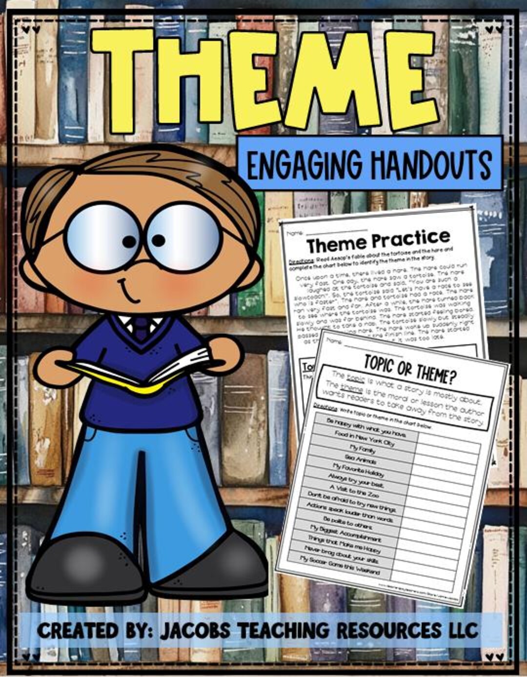 Theme - Handouts for Teaching Theme - Reading Worksheets - Education ...