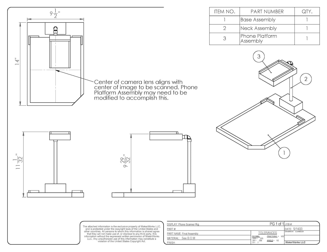 Build Your Own Smartphone Camera / Scanner Rig - Etsy