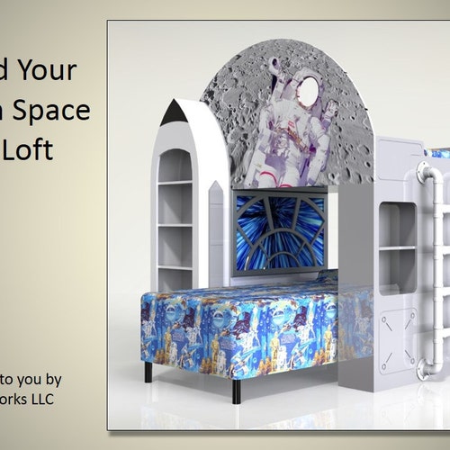 Outer Space Bunk Bed Plans and Instructions. Perfect for Your - Etsy