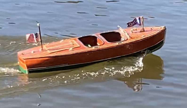 1/8th Scale 1940 Chris Craft Barrell Back RC Boat Model 3D Print Files ...