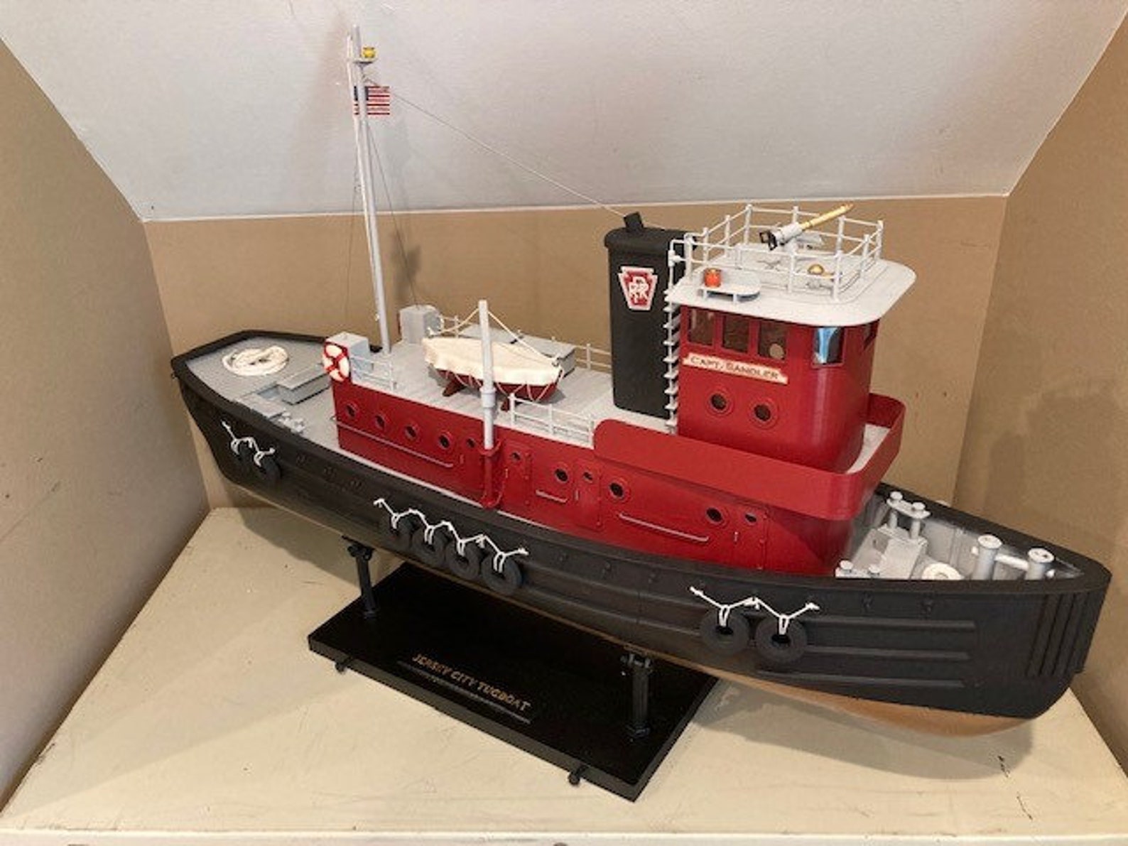 RC TUGBOAT MODEL 3D Printed 1/32nd Scale Digital File & Instructions ...